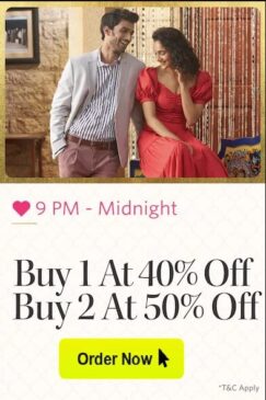 Festive Deals and Discounts on Online Clothing Stores - Popular In India